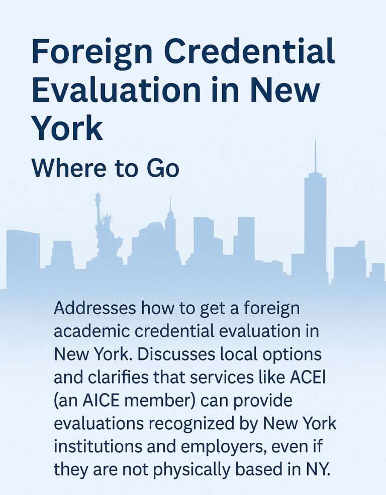 Foreign Credential Evaluation in New York – Where to Go | Academic Credentials Evaluation ...